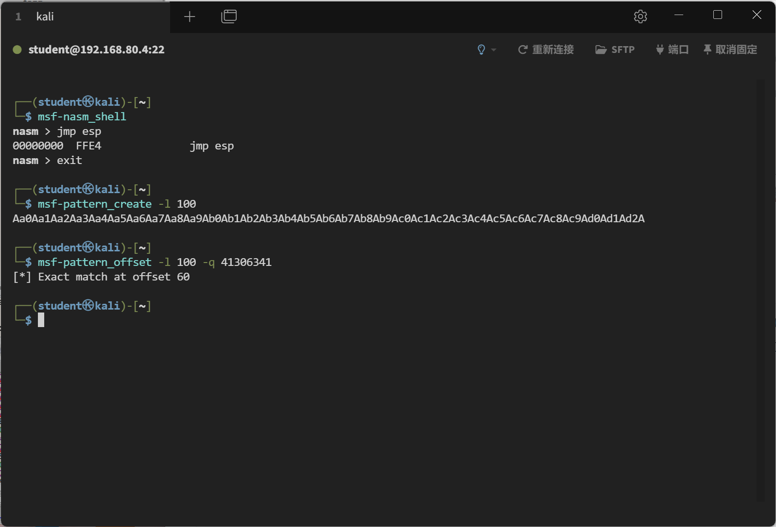 实验报告：缓冲区溢出攻击的实现过程 | Moyuan"s website